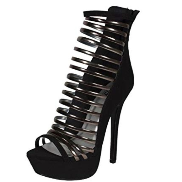 Speed Limit 98 | Shoes | Speed Limit 98 Nubuck Metallic Stiletto Sandal ...